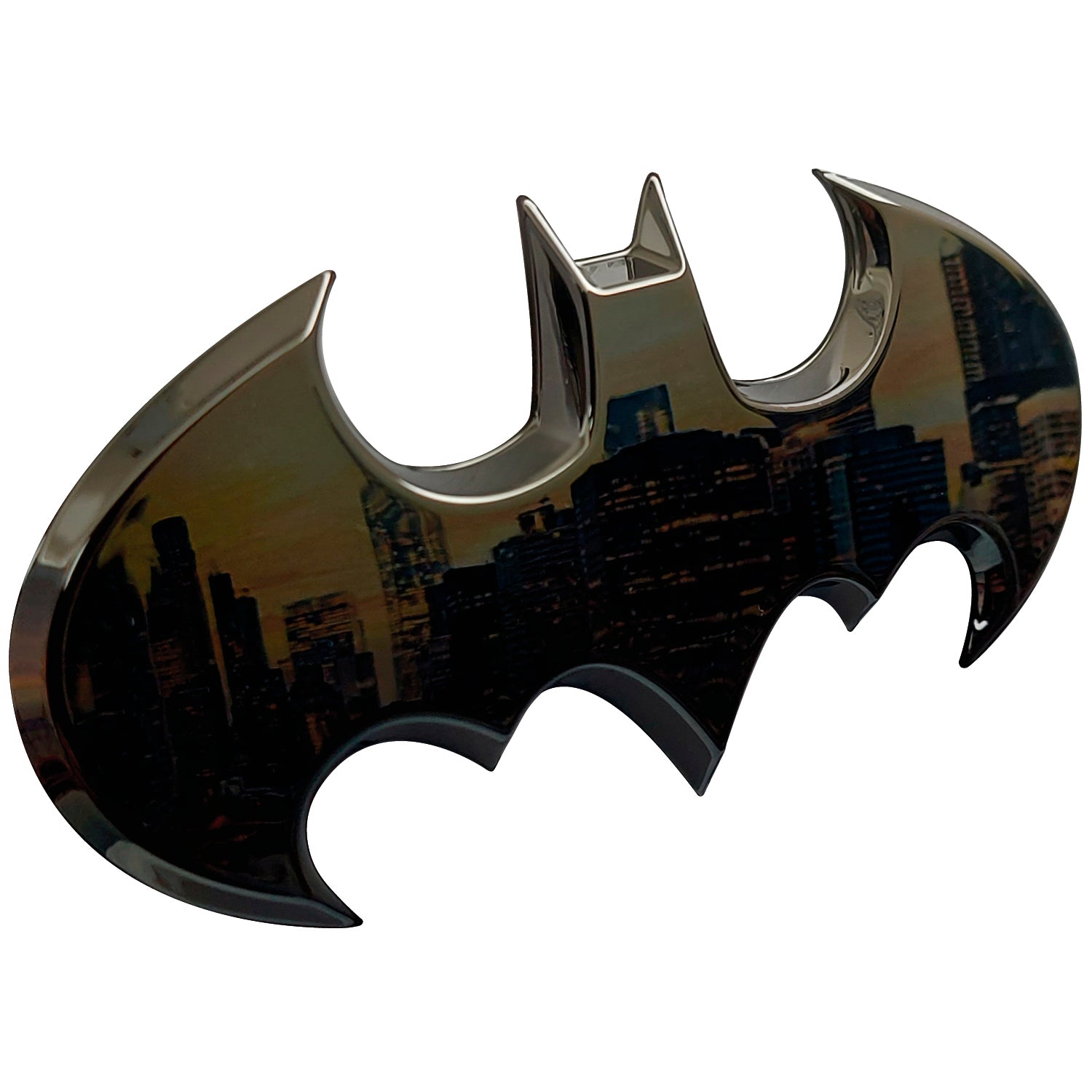 Batman 1989 Batwing 3D Car Badge (Black Chrome) – Fan Emblems