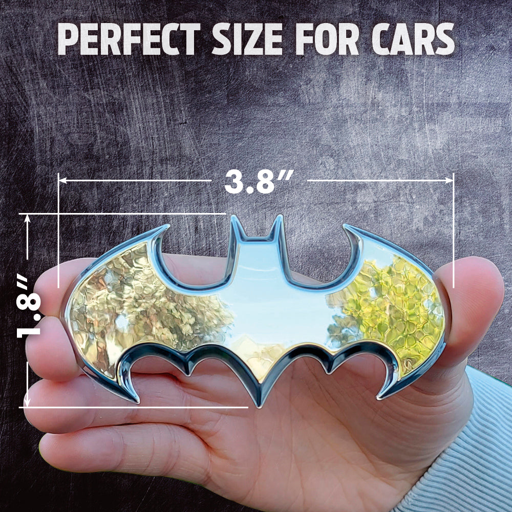 Batman 1989 Batwing 3D Car Badge (Chrome) – Fan Emblems