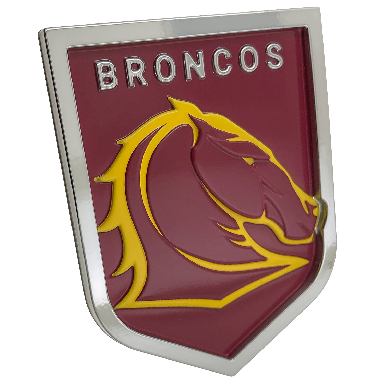 Brisbane Broncos 3D Car Badge – Fan Emblems
