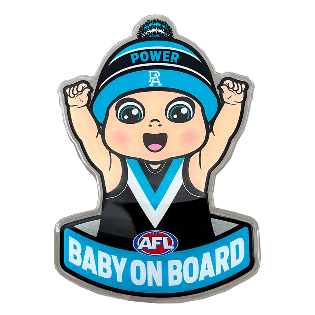 AFL Baby On Board Range – Tagged "team_Port Adelaide" – Fan Emblems