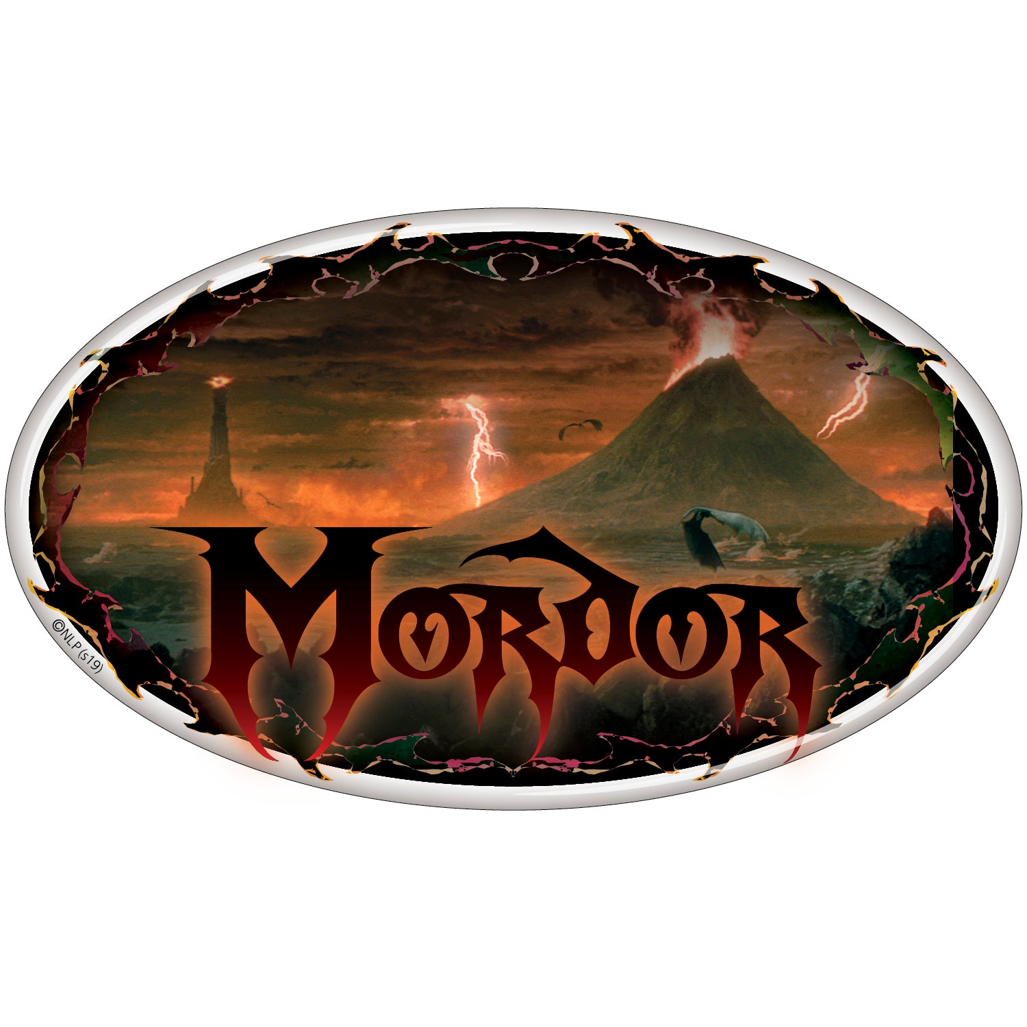 Lord of the Rings Mordor Logo Decal – Fan Emblems