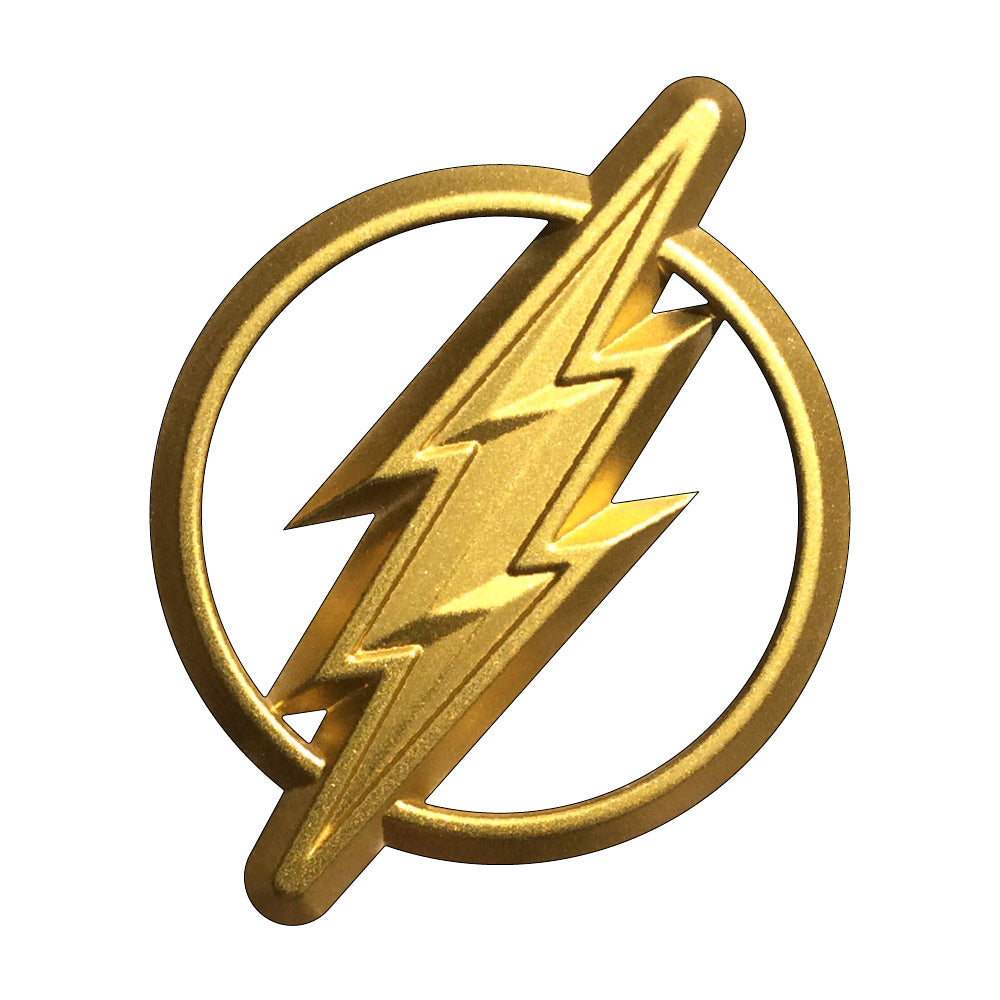 The Flash 3D Car Badge (Gold) – Fan Emblems