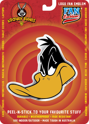 Looney Tunes Daffy Duck Logo Fan Emblem - Premium 3D Car Badge – Fan ...
