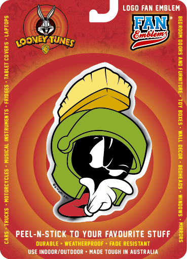 Looney Tunes Marvin The Martian Logo Fan Emblem - Premium 3D Car Badge ...