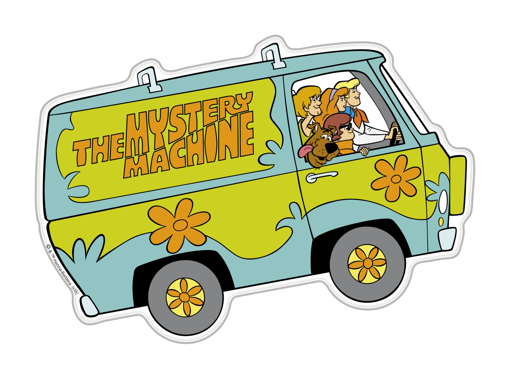 Scooby-Doo Mystery Machine Premium 3D Character Fan Emblem - Car Badge ...