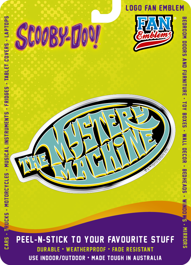 Scooby-Doo Mystery Machine Premium 3D Logo Fan Emblem - Car Badge – Fan ...